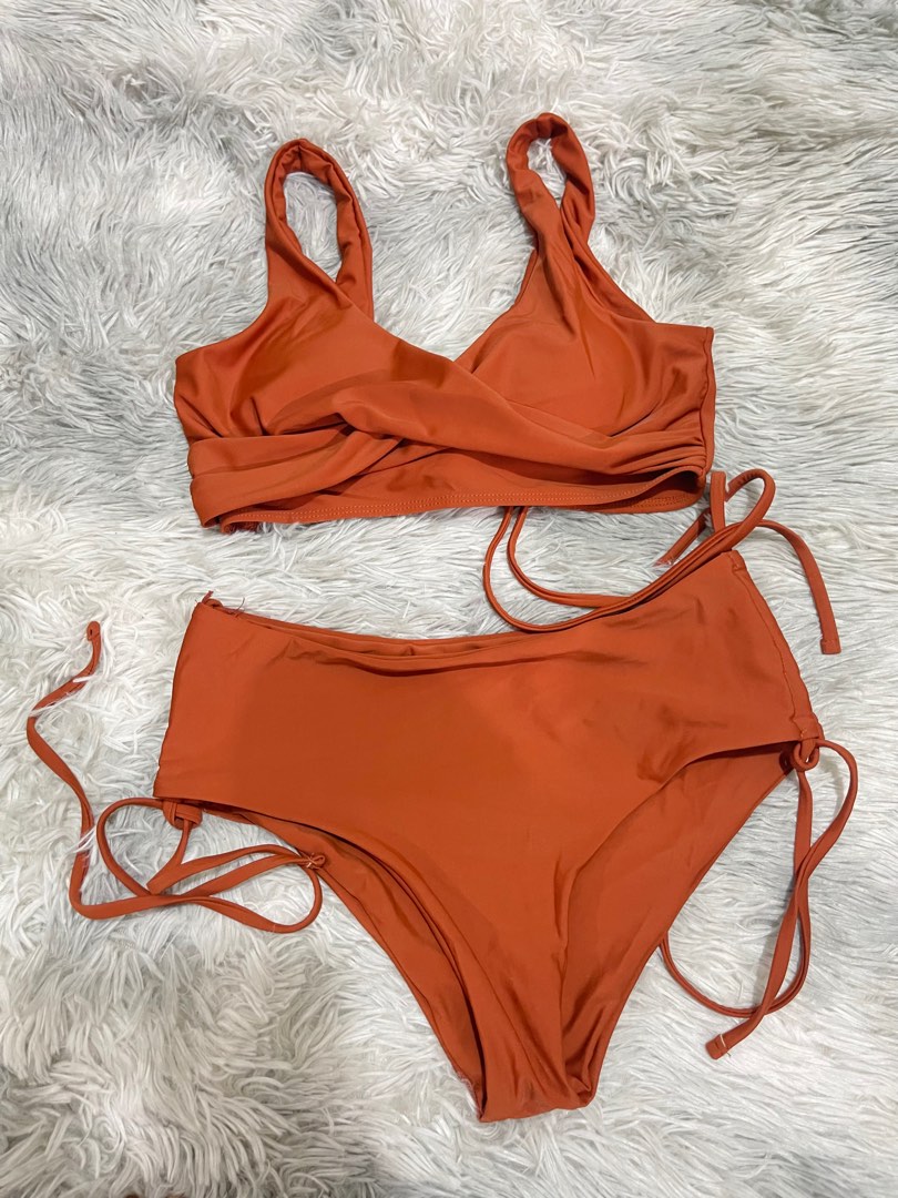 Rust Brown Swimsuit, Women's Fashion, Swimwear, Bikinis & Swimsuits on ...
