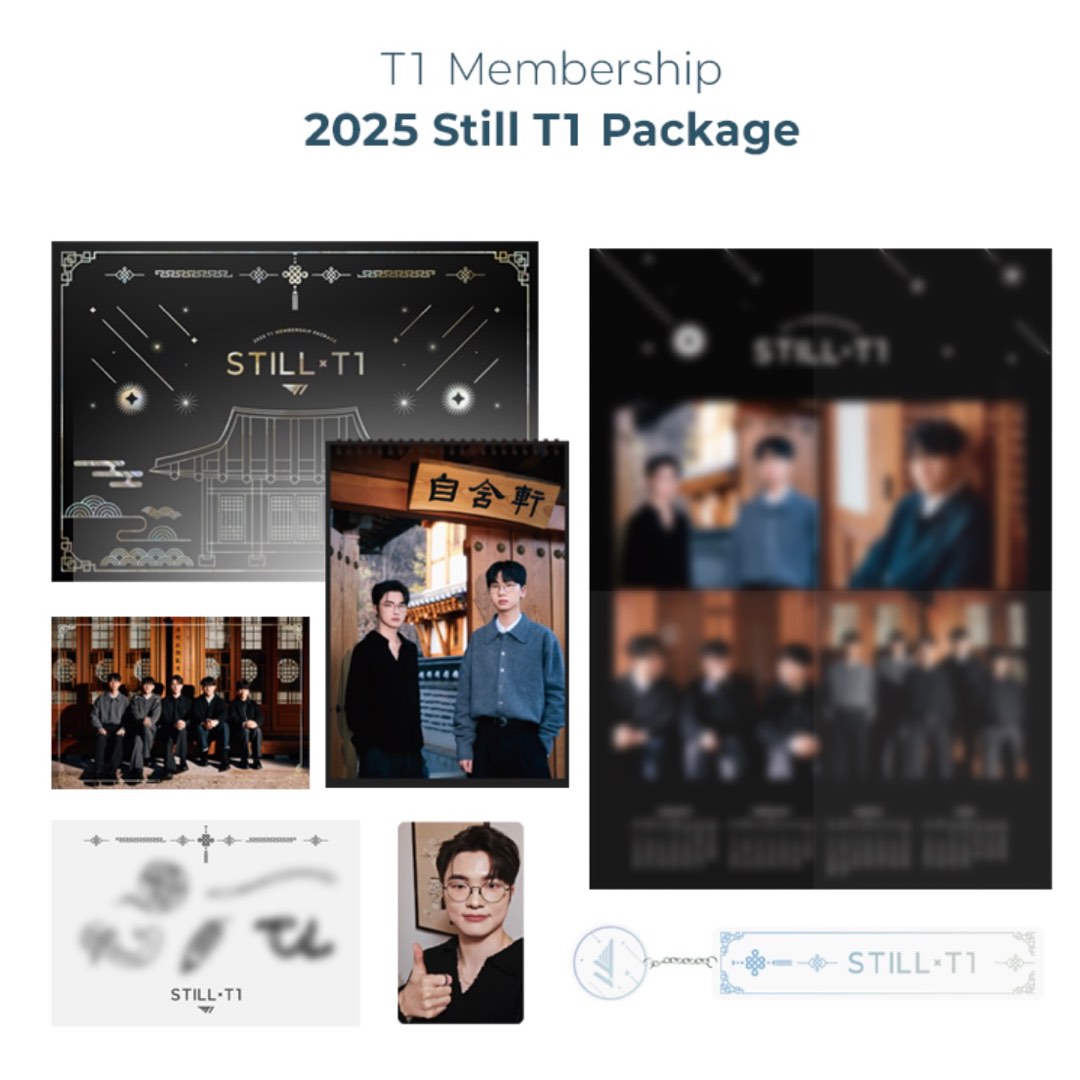 [SG GO] SKT T1 2025 STILL T1 PACKAGE PHOTOCARD SET DORAN ONER FAKER GUMAYUSI KERIA, Hobbies ...