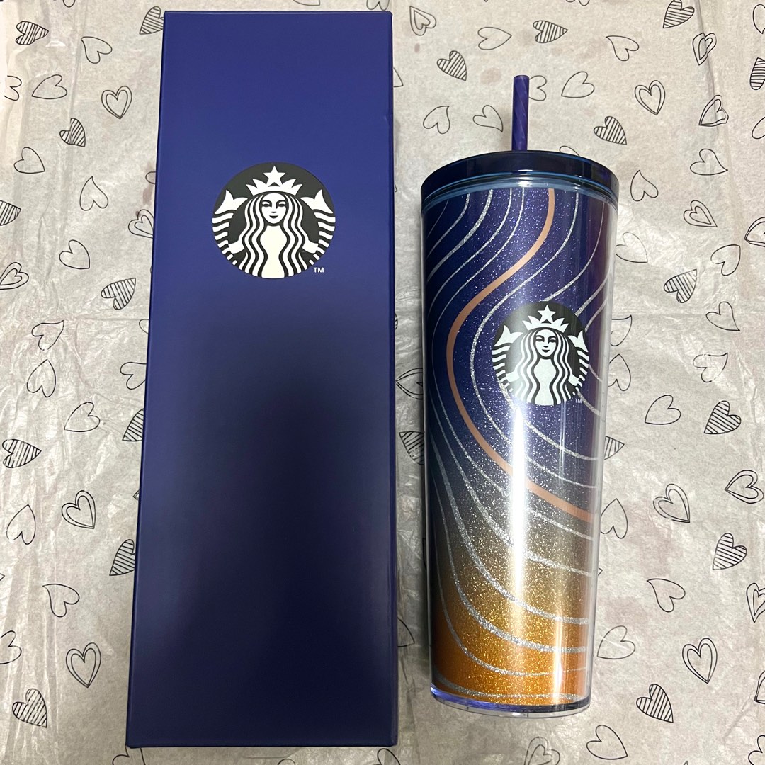 Starbucks Indigo Cold Cup 2025, Furniture & Home Living, Kitchenware ...