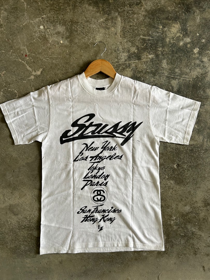 Stussy Wtaps World Tour Tee, Men's Fashion, Tops & Sets, Tshirts & Polo Shirts on Carousell