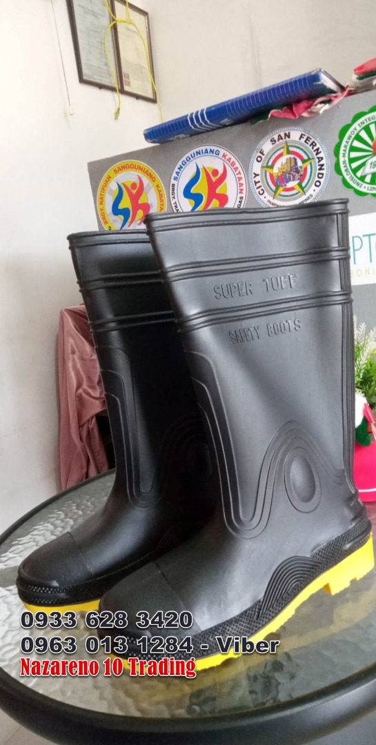 Super Tuff Safety Boots with Steel Toe, Looking For on Carousell