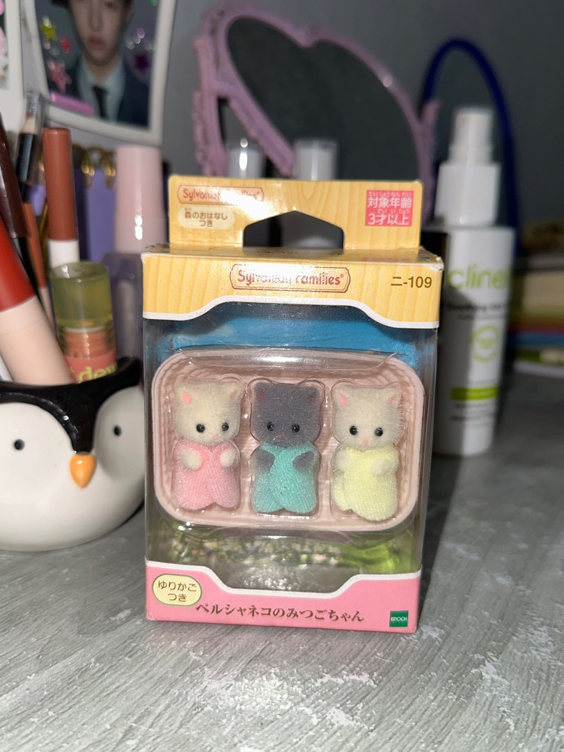 sylvanian families persian cat triplets, Hobbies & Toys, Toys & Games ...