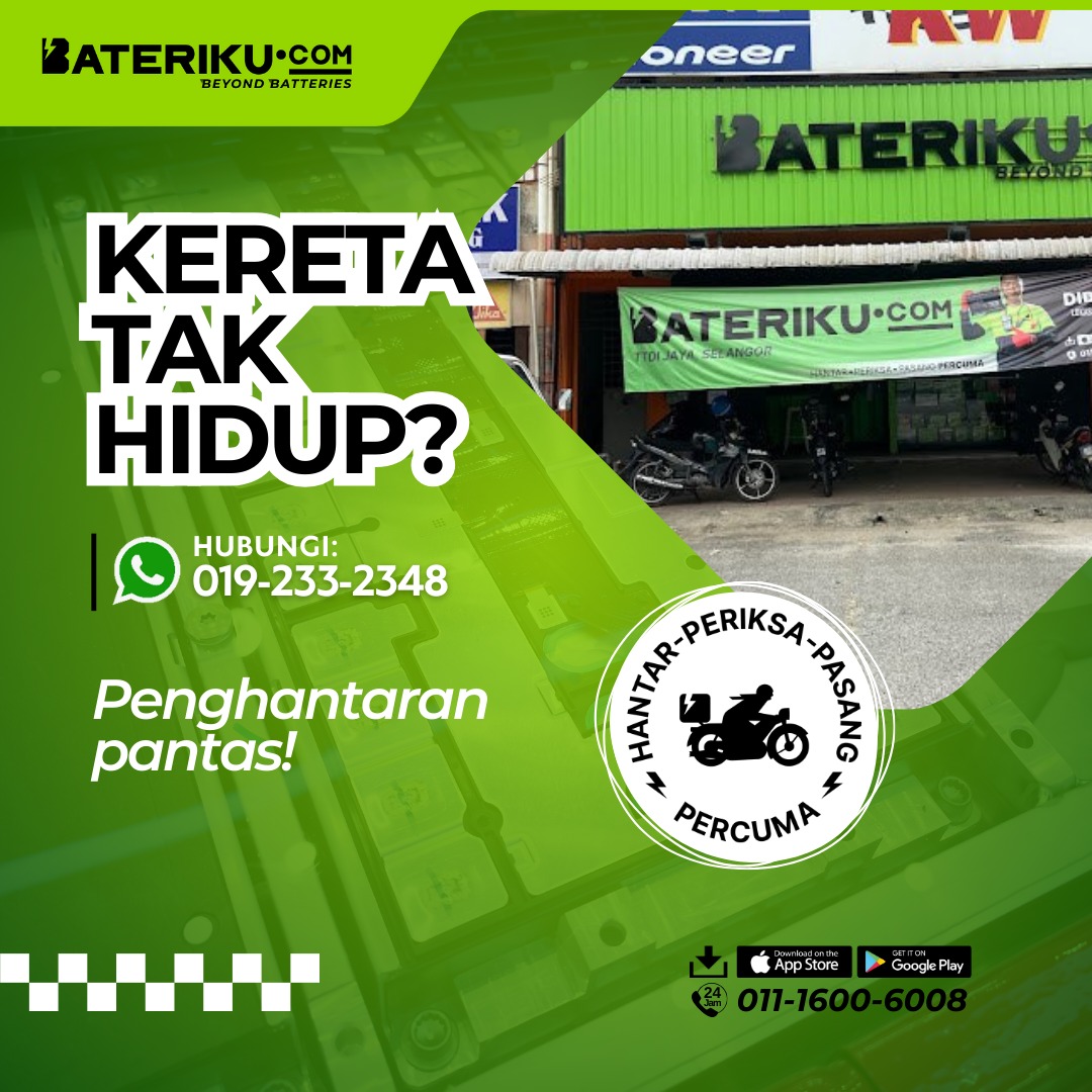 Tahan Lama! Kedai Bateri Kereta Dengan Harga Berpatutan Selangor ...