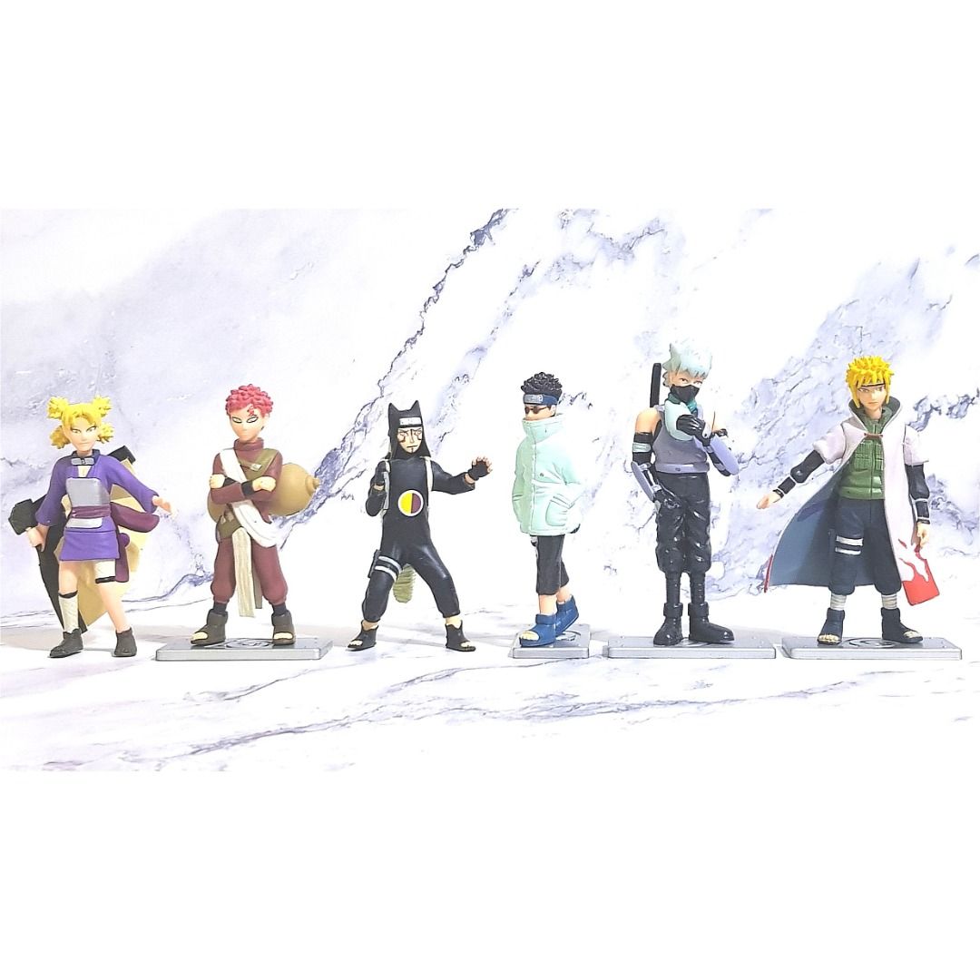 Naruto Ningyou Figures Gaara Yondaime Kakashi Temari Kankuro Shino ...