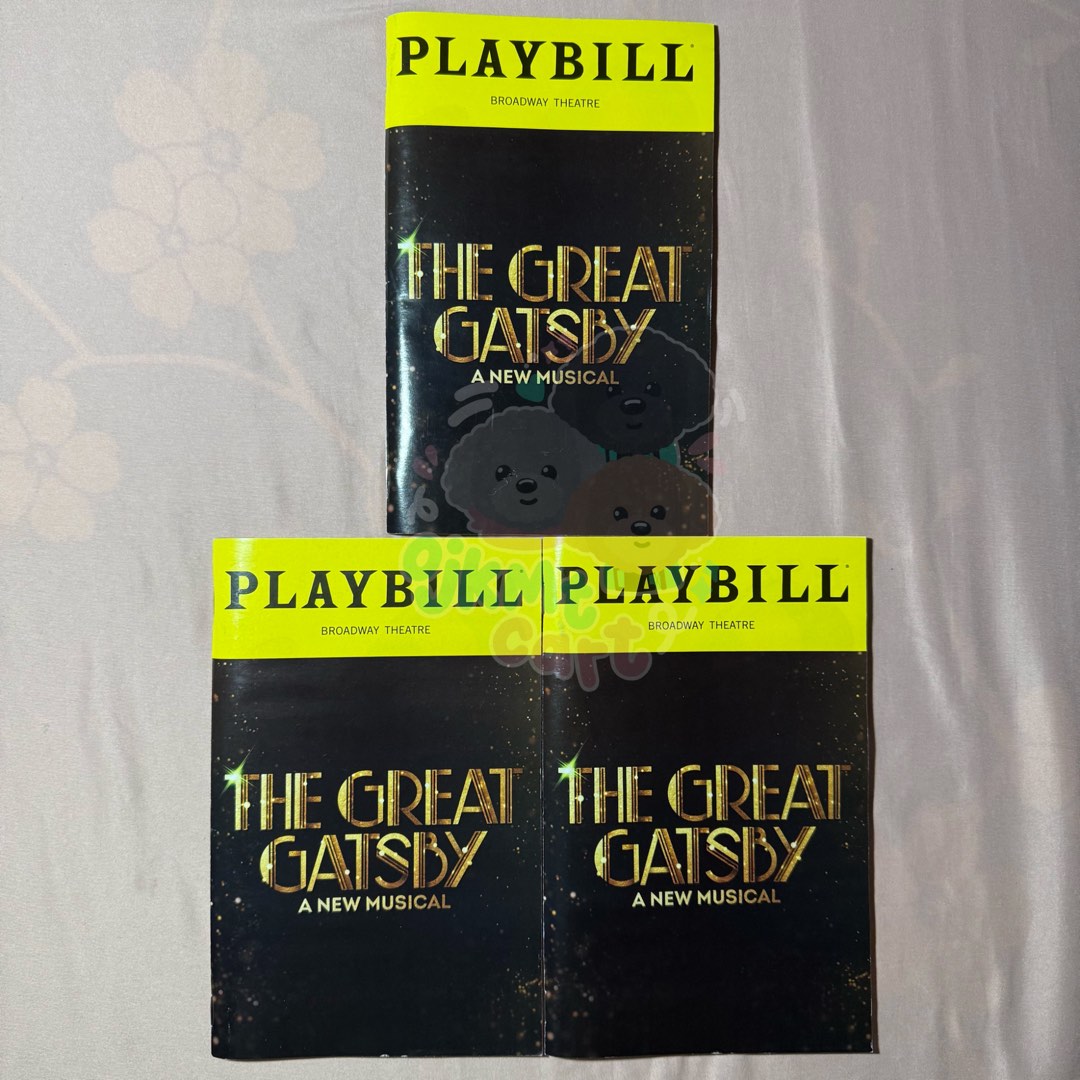 The Great Gatsby Playbill Original Broadway Cast OBC December 2024 ...