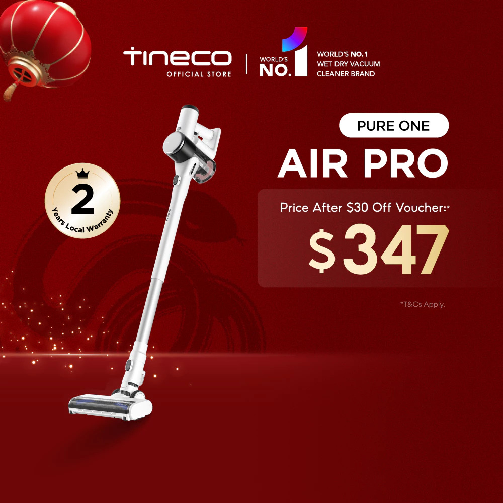 Tineco Pure One Air Pro Smart Cordless Stick Vacuum Cleaner | Zero ...