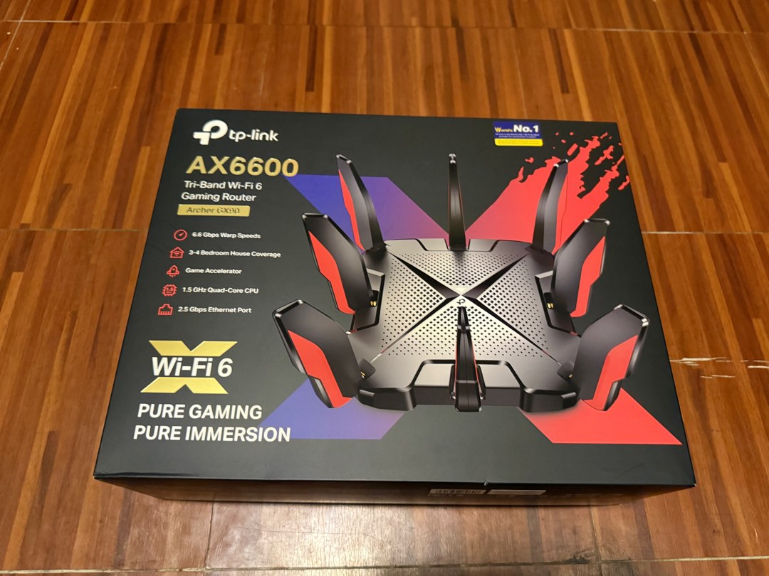 TPLINK ARCHER GX90 AX6600 Gaming Router, Computers & Tech, Parts ...