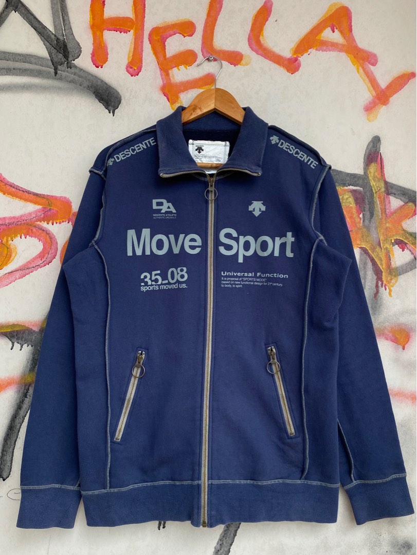 VINTAGE DESCENTE TRACK JACKET, Men's Fashion, Coats, Jackets and ...