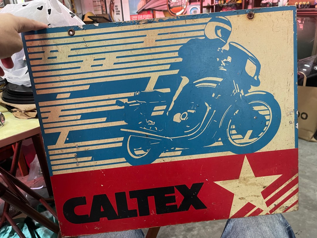 Vintage sign caltex, Hobbies & Toys, Collectibles & Memorabilia ...
