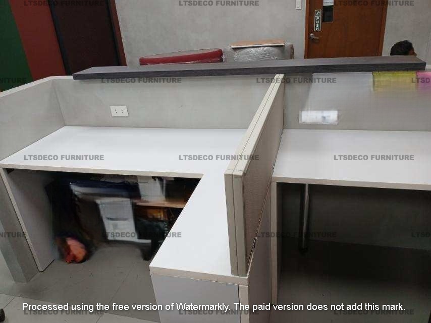 WORKSTATION L SHAPE PARTITION | OFFICE PARTITION, Furniture & Home ...