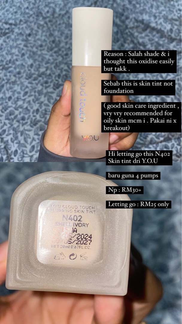 Y.O.U Skin tint, Beauty & Personal Care, Face, Makeup on Carousell