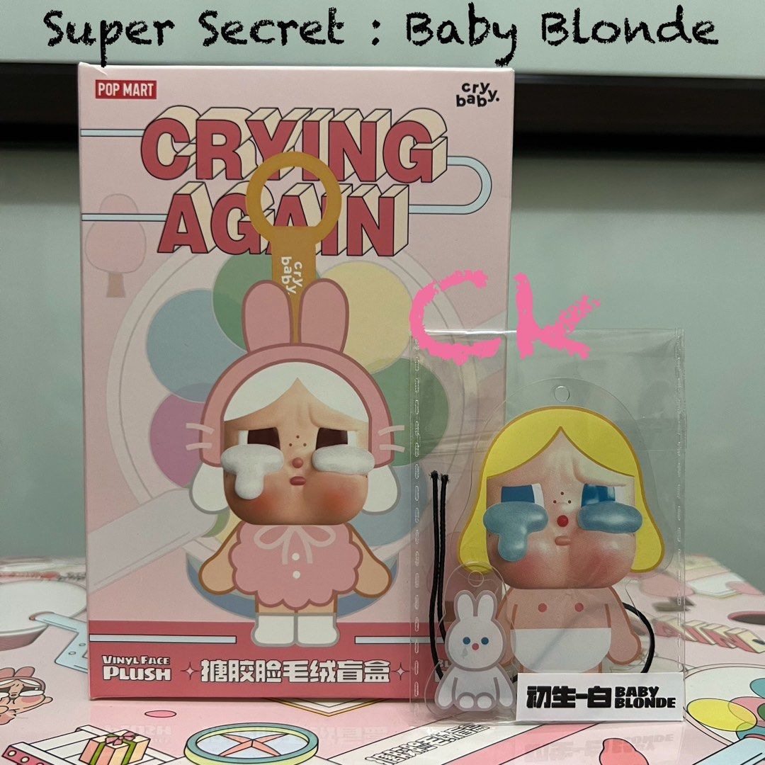 [100% Authentic] POP MART Crybaby Crying Again Plush Doll Pendent Vinyl ...