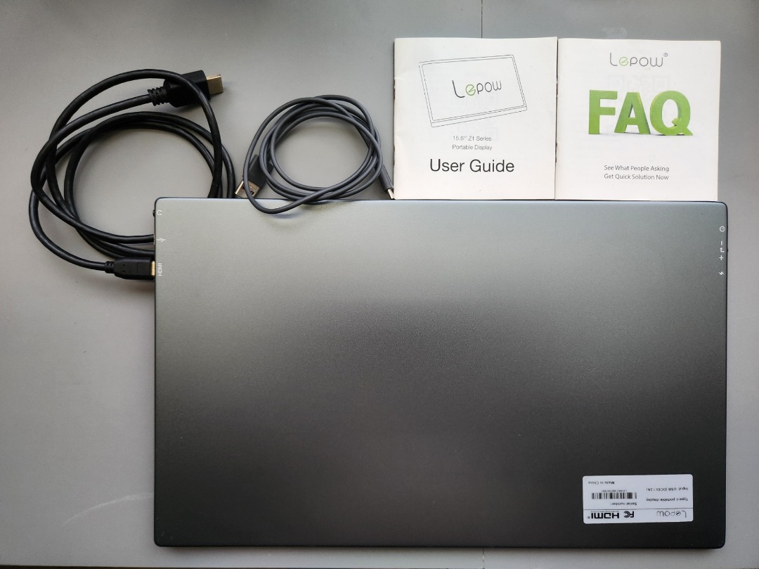 15.6" Lepow Type-C Portable Monitor IPS 60Hz, Computers & Tech, Parts ...