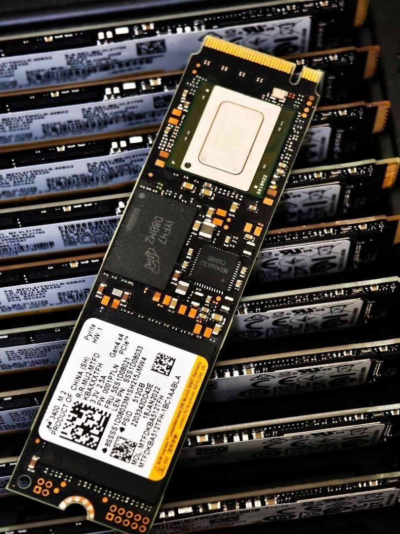 512GB 3400 MICRON 6700MB/S GEN4 176 LAYER NAND TLC HEALTH USED ...