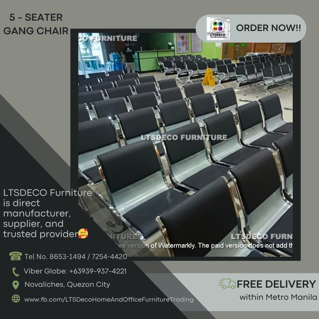 5seaters gang chair \ office partition \ office furniture, Furniture ...