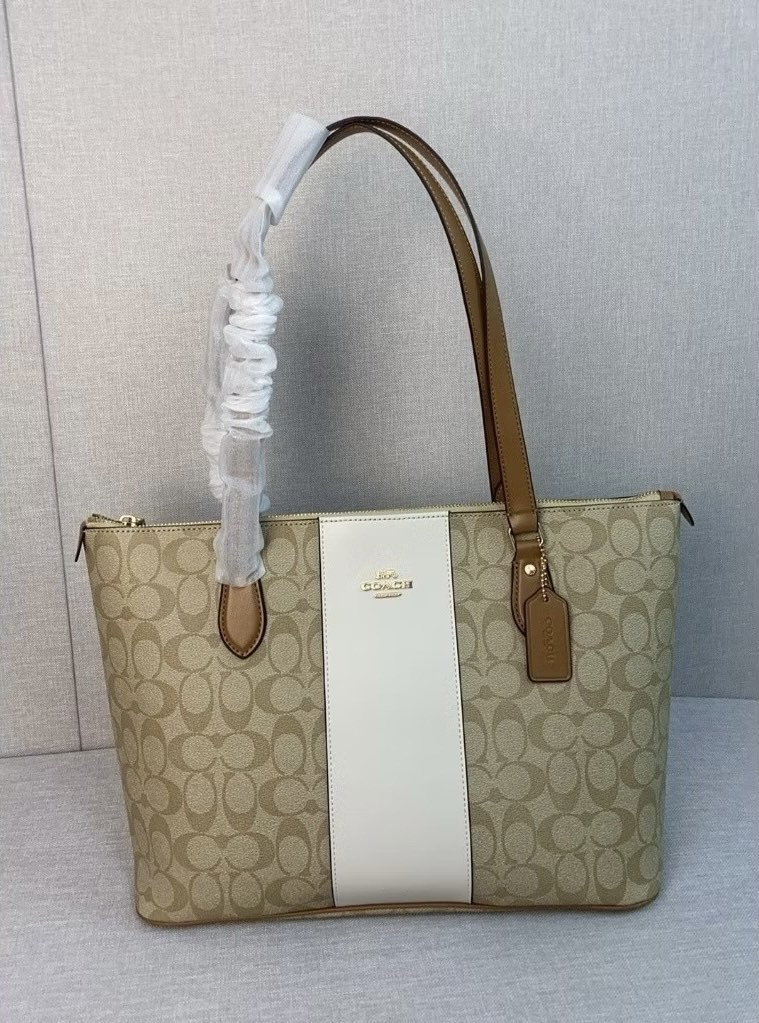 💯 Original Coach Rowan Signature Jacquard Canvas Classic Tote, Luxury ...