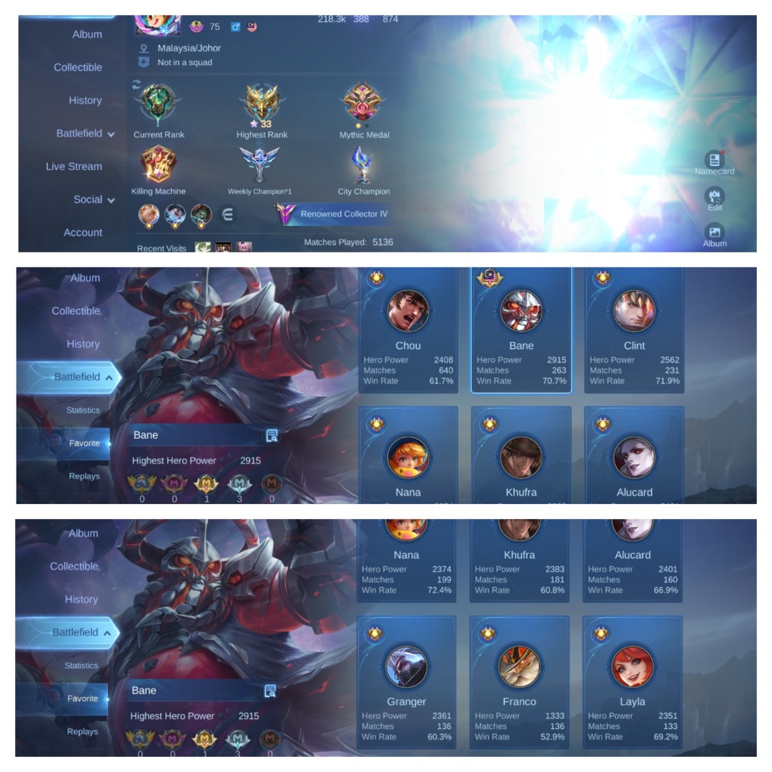 ACC MLBB, Video Gaming, Video Games, Others on Carousell