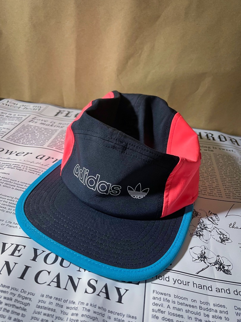 Adidas Originals 5-Blocked Panel Hat (Orange & Blue), Men's Fashion ...