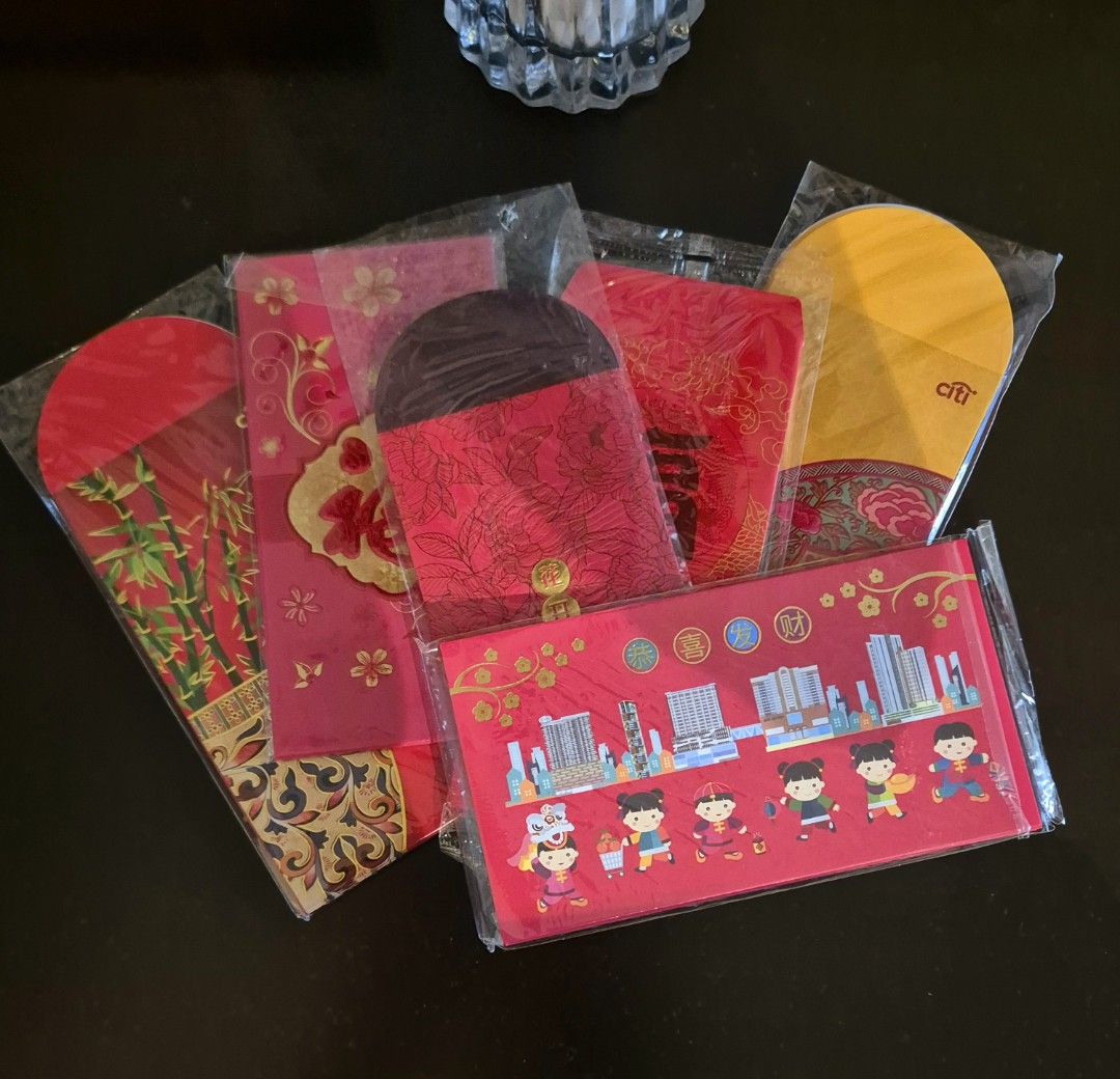 Ang Pao 8packs Assorted Red Packets Angpow, Hobbies & Toys, Stationery ...