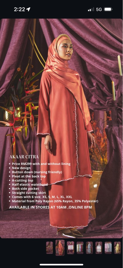 Calaqisya Raya 2024 Akaar Citra in Black - L, Women's Fashion, Dresses & Sets, Traditional ...