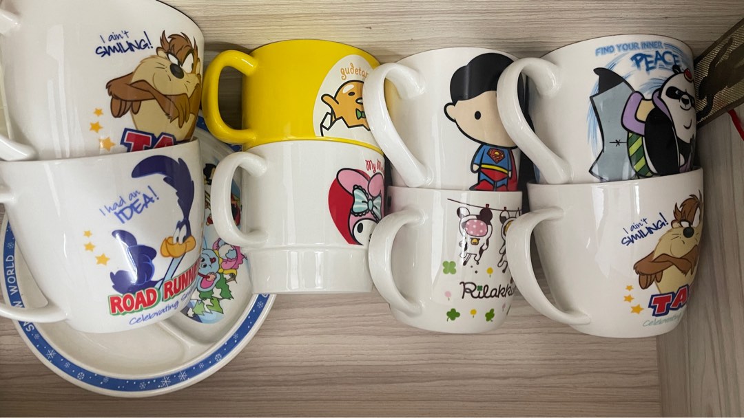 Cartoon Cawan, Furniture & Home Living, Kitchenware & Tableware, Water ...