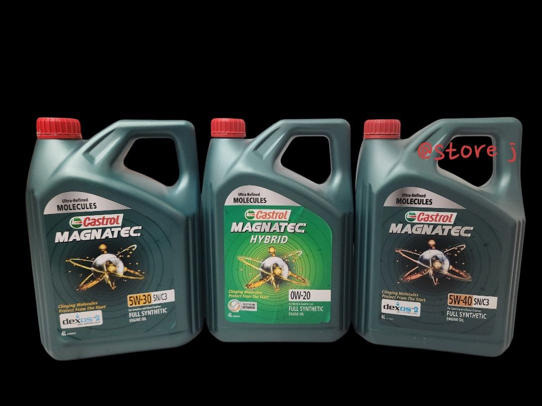 CASTROL 嘉實多 MAGNATEC 5W30 5W40 Hybird 0W20 全合成機油(韓版) 機油 偈油 Engine Oil Motor Oil - 4L, 汽車配件, 改裝 ...