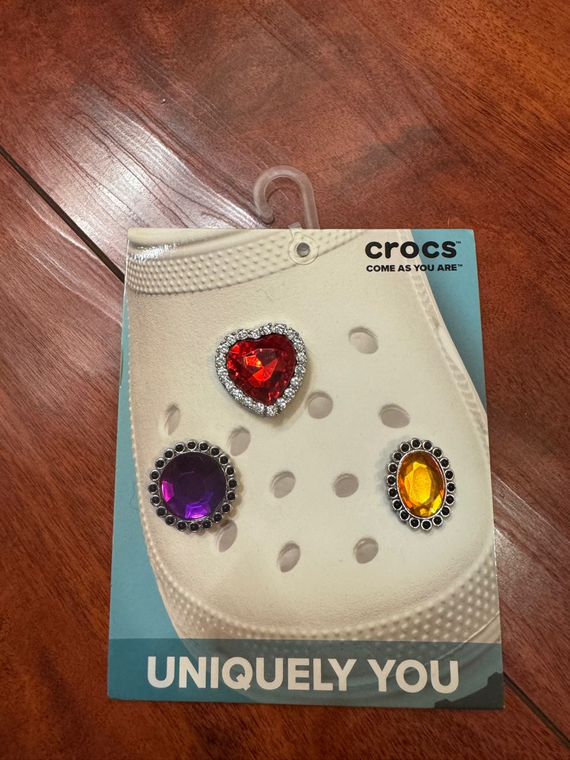 Crocs jibbitz gem diamond pack, Women's Fashion, Footwear, Flipflops ...