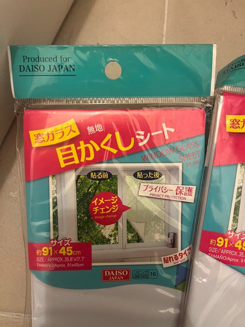 Daiso windows glass sheet (5 packs), Everything Else, Others on Carousell