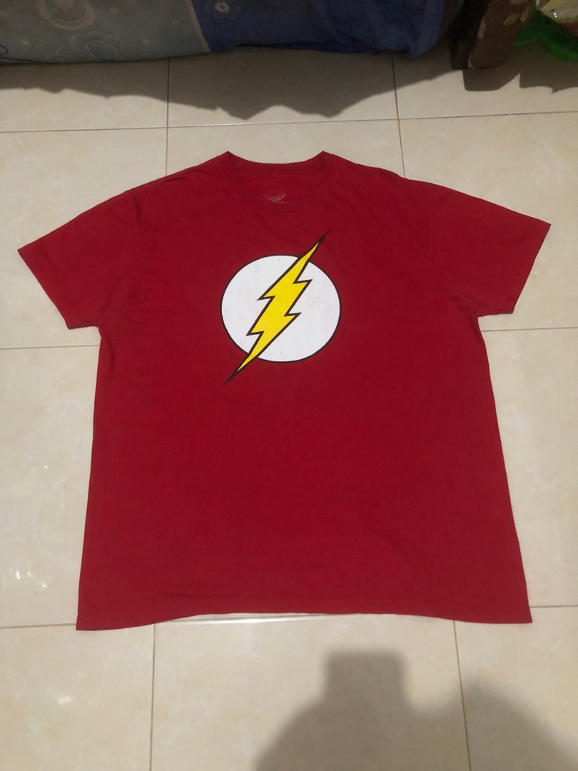 DC Comics The Flash Kaos DC Comics merah gambar logo The Flash, Fesyen ...