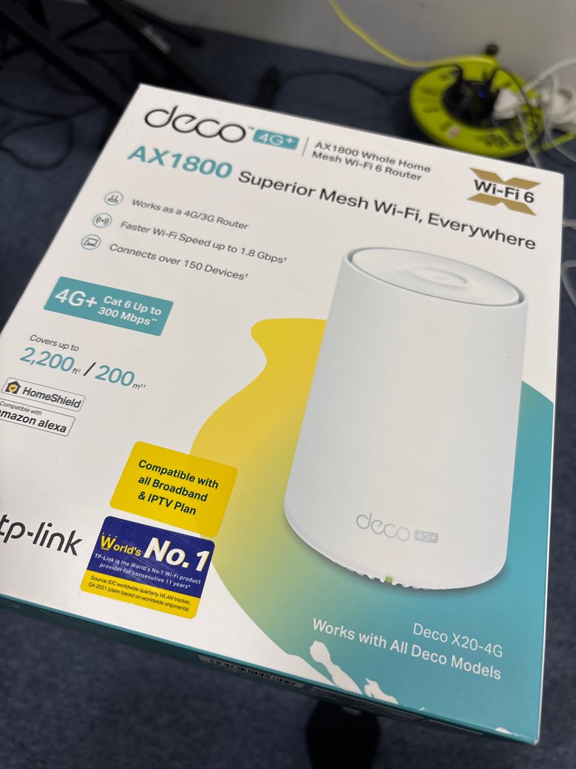 Deco 4G+ Mesh Wi-Fi 6 Router AX1800, Computers & Tech, Parts ...