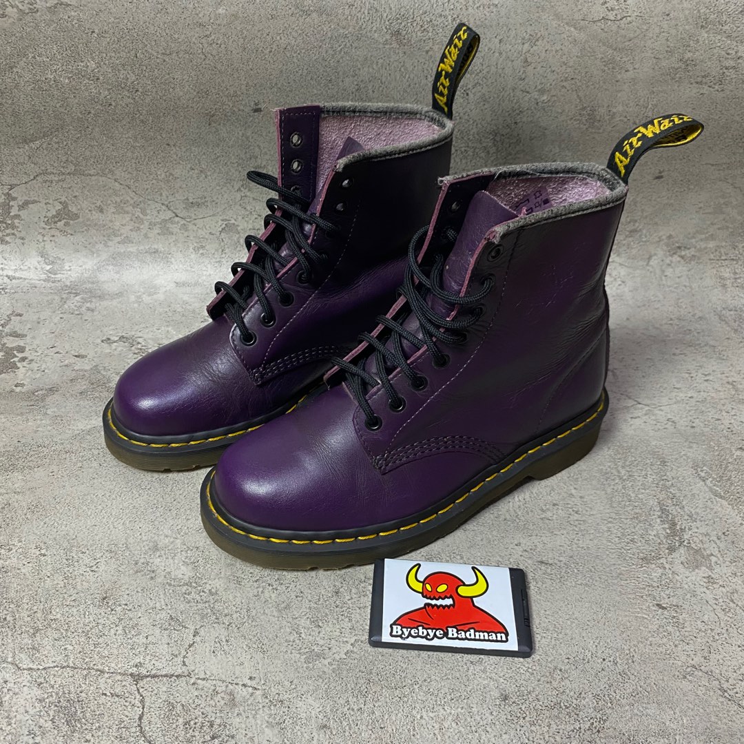 DR MARTENS 1460 purple smooth 8 hole eyelet original docmart dm docmar ...