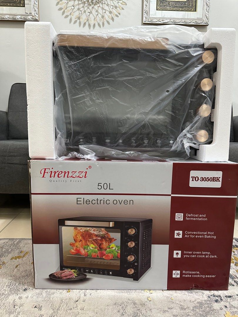 FIRENZZI 50L ELECTRIC TABLETOP / TABLE OVEN WITH ROTISSERIE FUNCTION ...