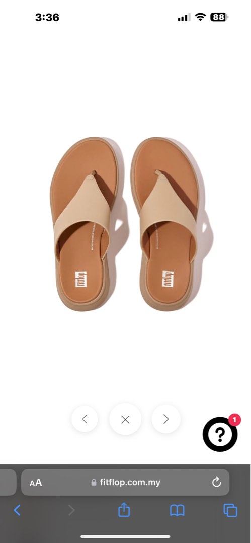 Fitflop Original F-Mode Leather Flatform, Women's Fashion, Footwear ...