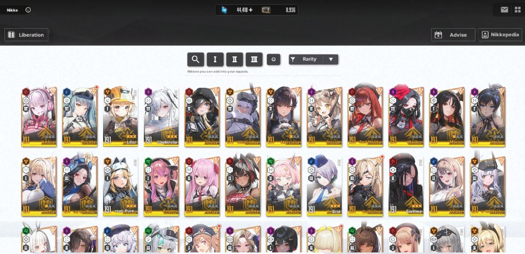 [GLOBAL]Akun Nikke Goddess of Victory Synchro 191 | 58 SSR 2 limit 7 ...