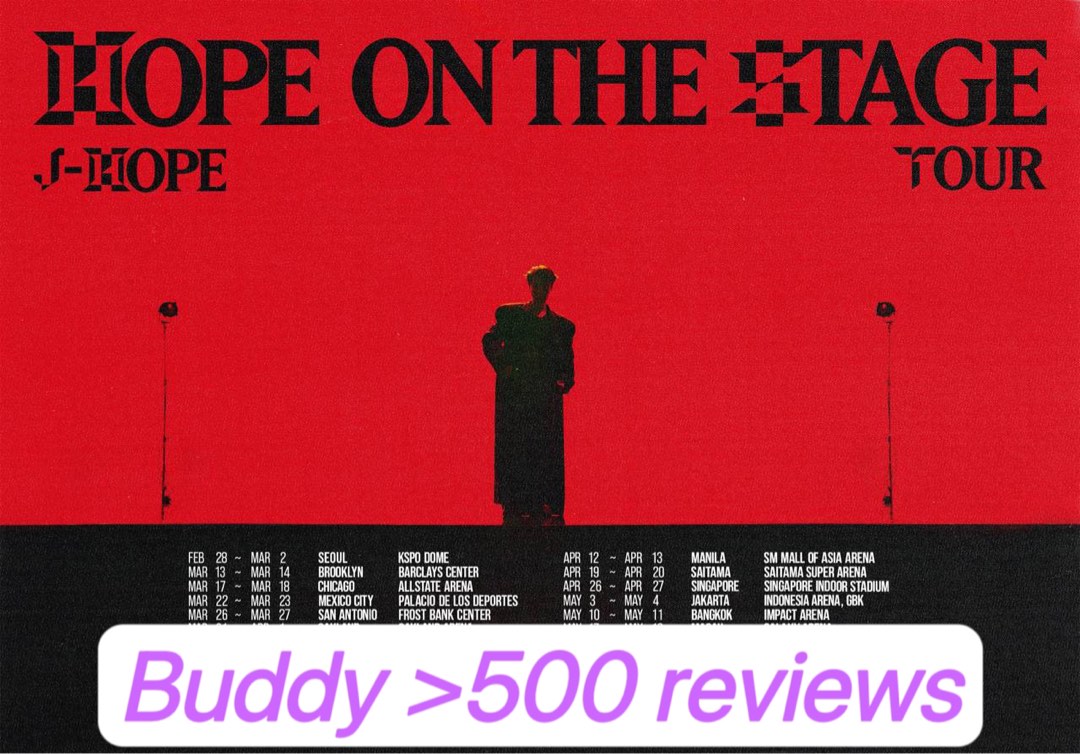 j-hope tour hope on the stage Singapore concert 2025, Tickets ...