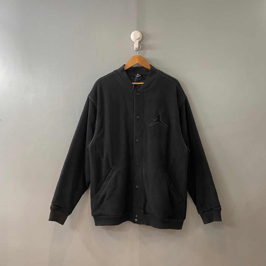 Jordan Wool Varisty Jacket ( Triple Black ), Men's Fashion, Activewear ...