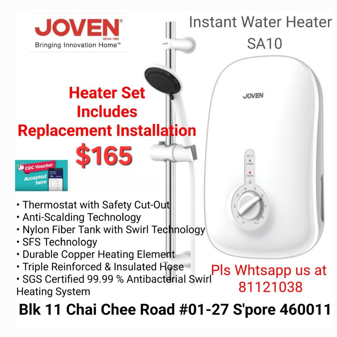 Joven SA10 - Instant Water Heater , Water Heater With Replacement ...