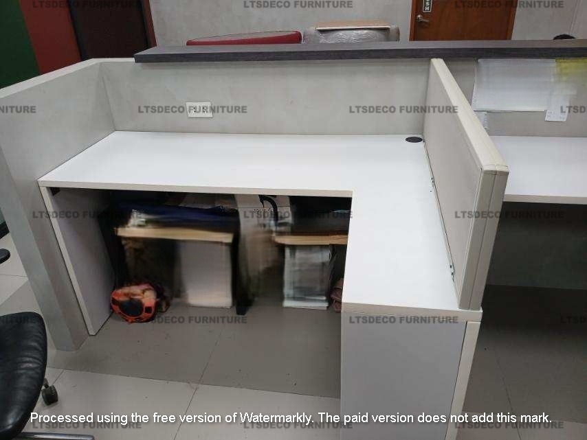 L SHAPE CUBICLE PARTITIONS | OFFICE PARTITION, Furniture & Home Living ...