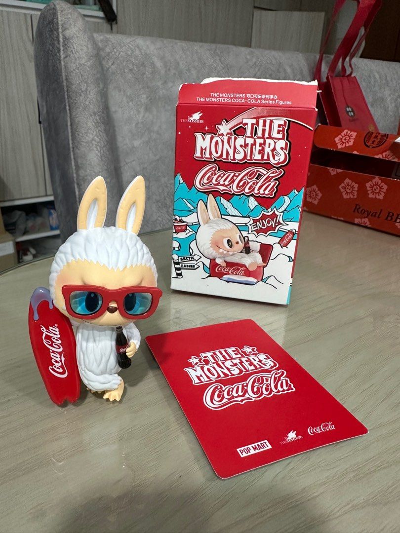Labubu pop mart monsters (Coca-Cola) and CNY Red Packet set, Hobbies ...