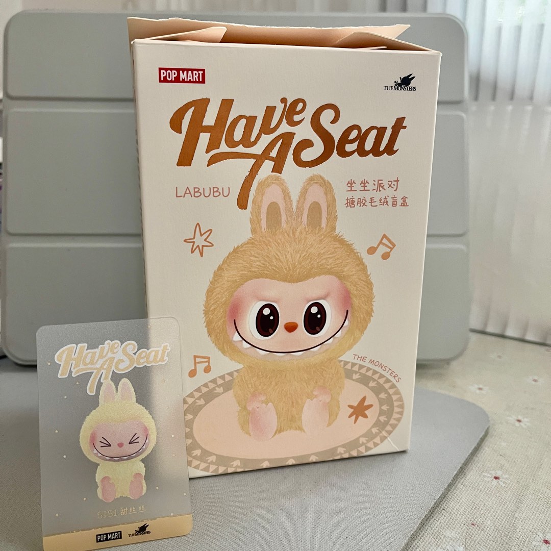 Labubu V2 Have A Seat Sisi, Hobbies & Toys, Toys & Games on Carousell