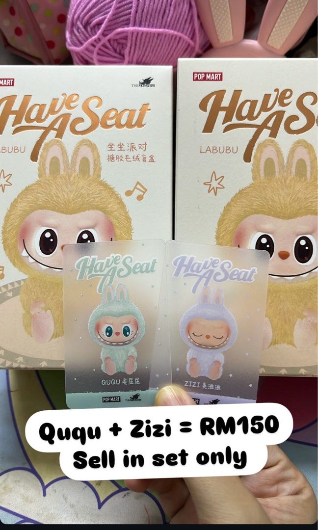 Labubu v2 Ququ + Sisi, Hobbies & Toys, Toys & Games on Carousell