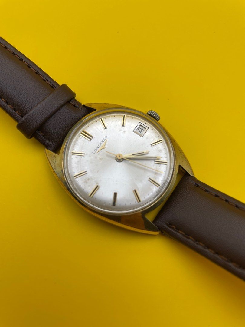 Longines gold hand winding vintage watch cal 285, Men's Fashion ...