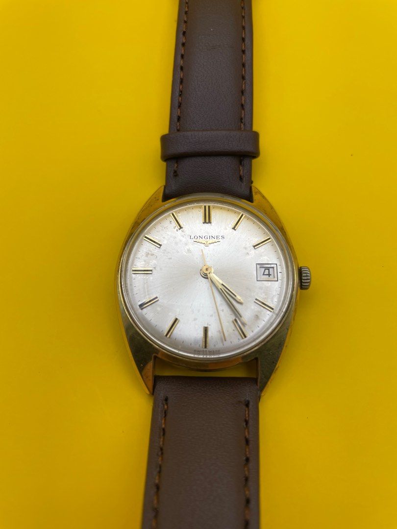 Longines gold hand winding vintage watch cal 285, Men's Fashion ...