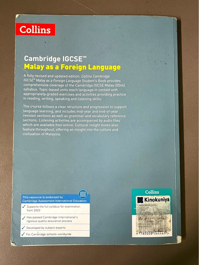 Malay As A Foreign Language IGCSE Textbook (3 books Available), Hobbies ...