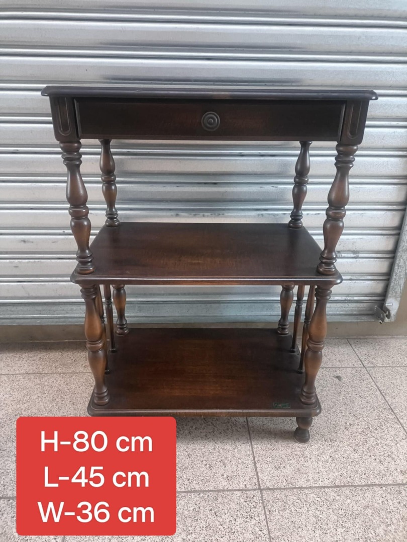 Mid century 3 layer wooden shelf japan surplus, Furniture & Home Living ...