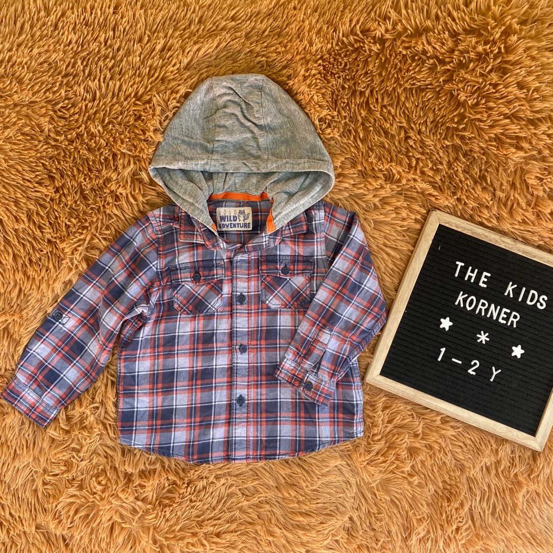 MOTHERCARE FLANNEL w/HOOD, Babies & Kids, Babies & Kids Fashion on ...