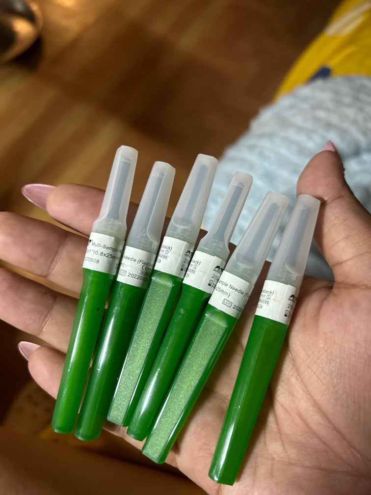 Multi sample needle with flashback!!, Health & Nutrition, Medical ...