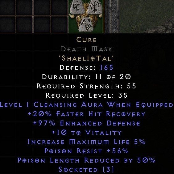(Non-Ladder) Low Level Cure helm (it was a ladder item but its ready to ...