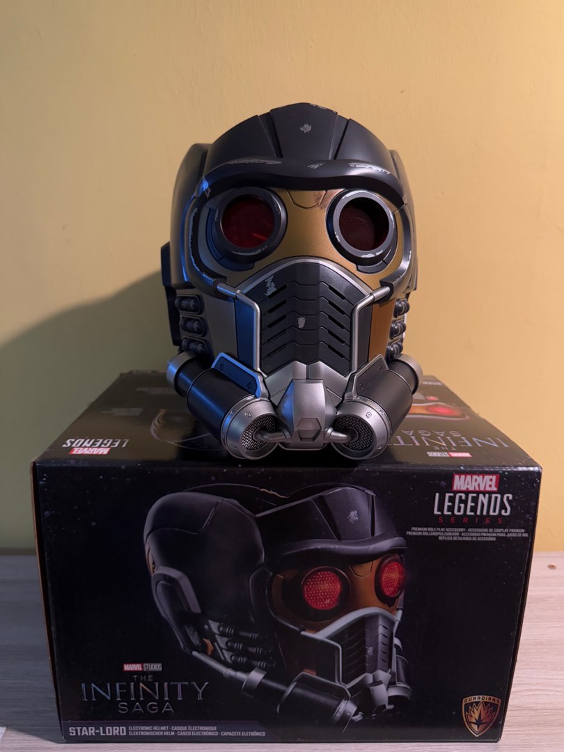 (NY SALE) Marvel Legends Starlord Electronic Wearable Helmet Guardians ...