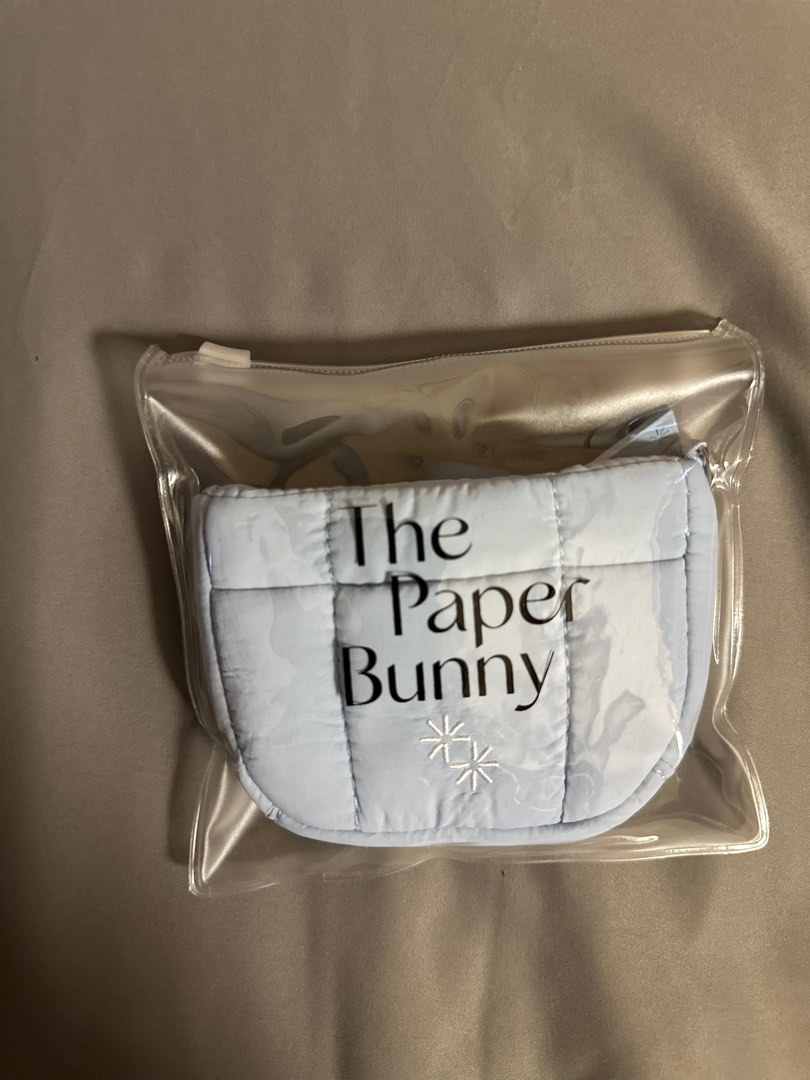 On hand - The Paper Bunny Nano Pouch in Powder Blue, Women's Fashion ...
